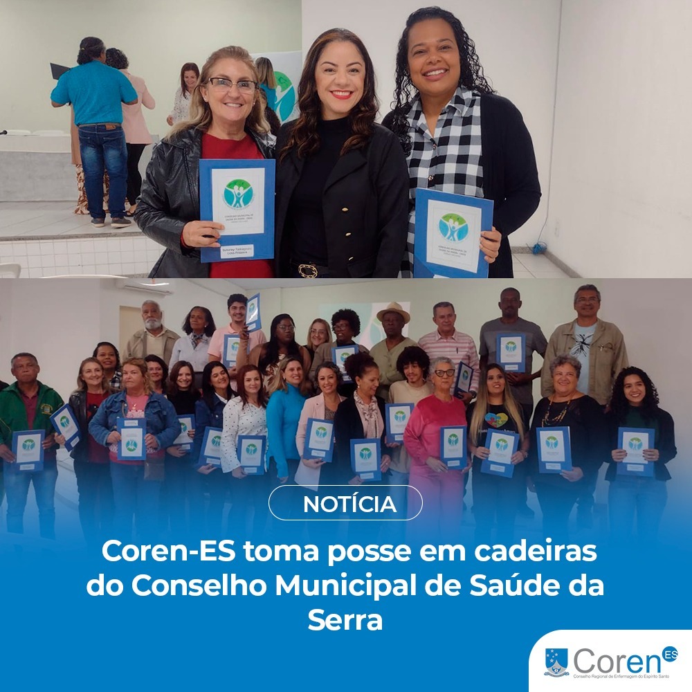 Coren-ES tem representantes no Conselho Municipal de Saúde da Serra ...