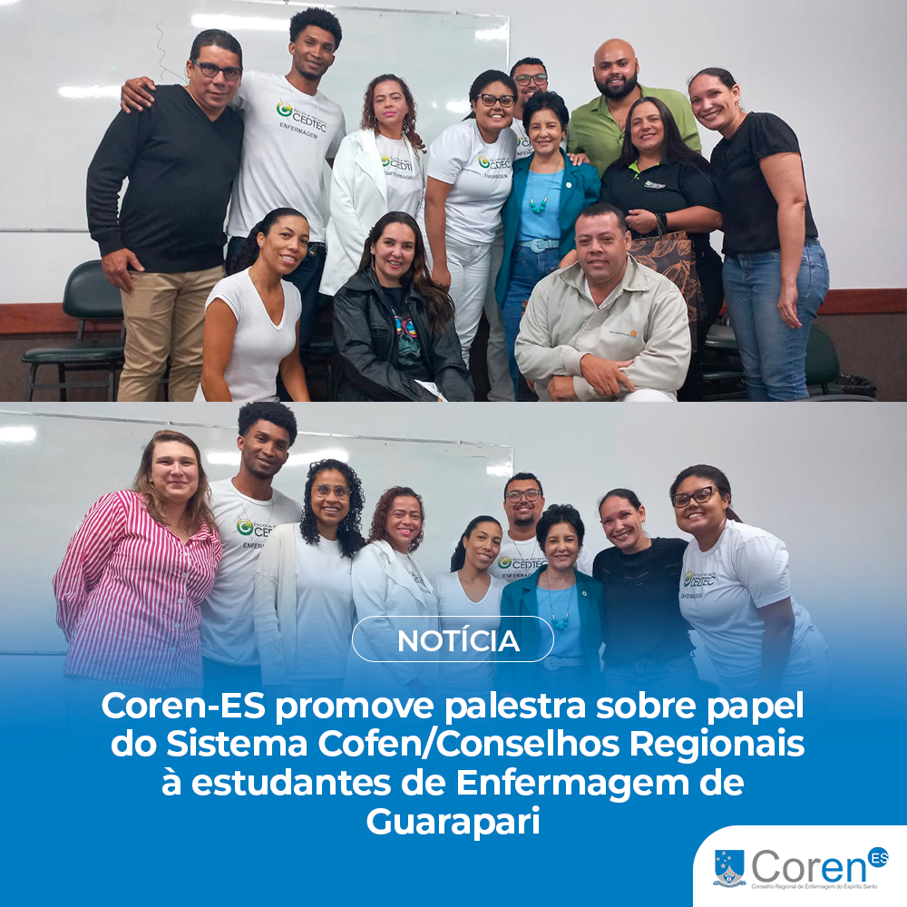 Coren-ES promove palestra sobre papel do Sistema Cofen/Conselhos Regionais em Guarapari ...